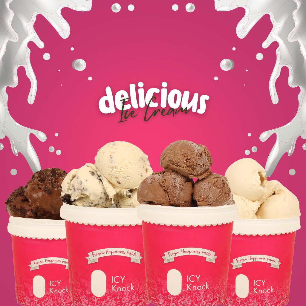 Buy ice cream tub flavors | Low calorie ice cream tubs- Icy Knock
